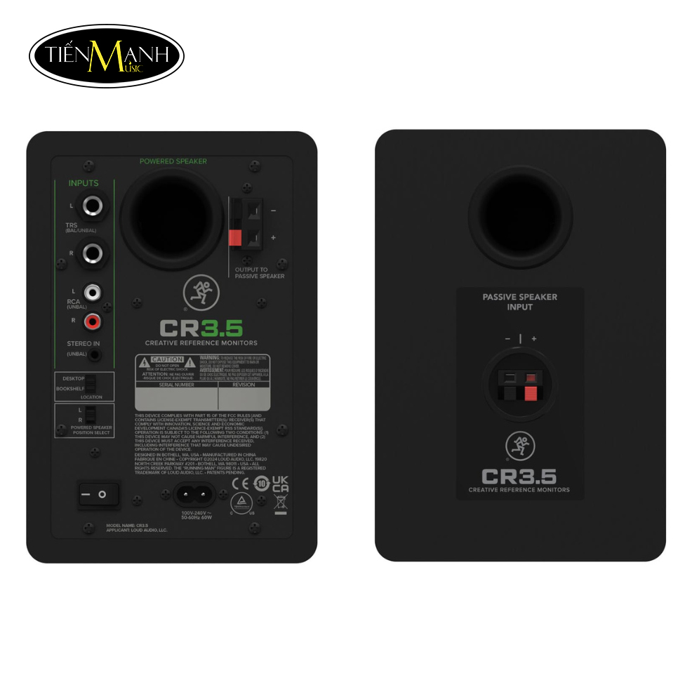 Loa Kiểm Âm Mackie CR3.5 Gen 3, Studio Monitor - Nhạc Cụ Tiến Mạnh